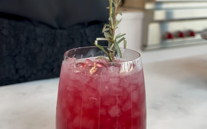 Rosemary Pomegranate Spritz - Christine Avanti