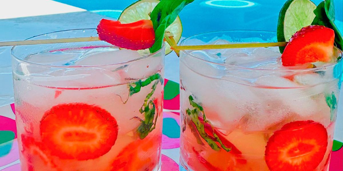Strawberry Basil Mocktail - Christine Avanti