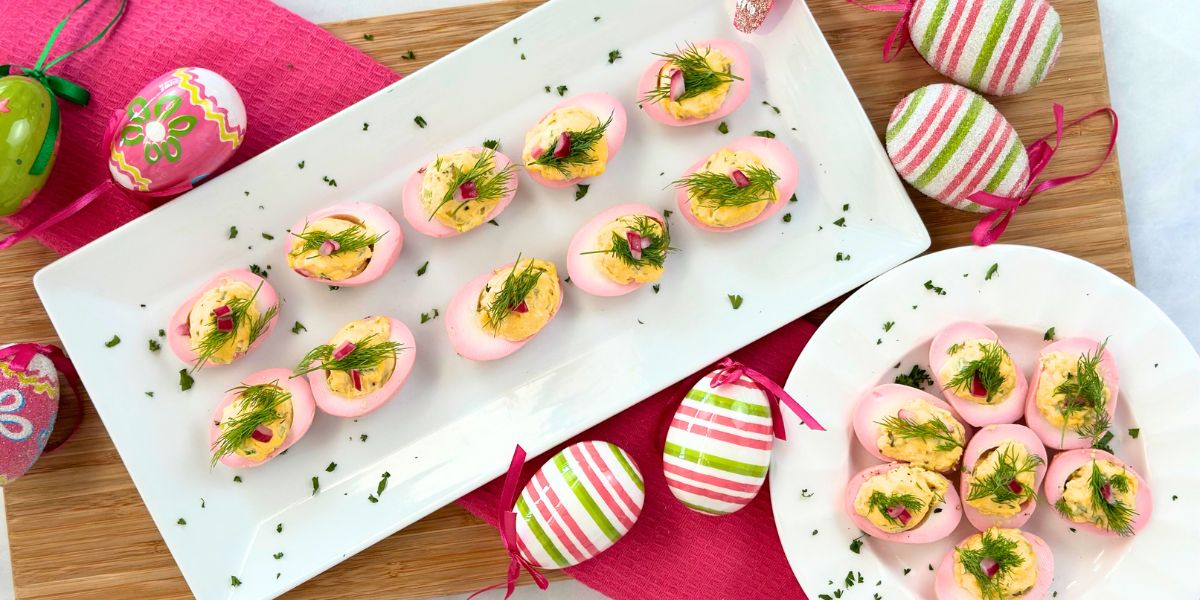 Pink Deviled Eggs - Christine Avanti