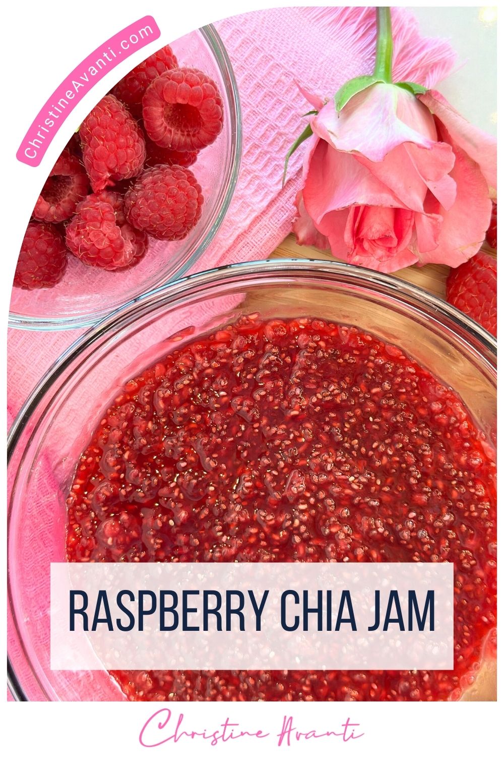 Raspberry Chia Jam - Christine Avanti
