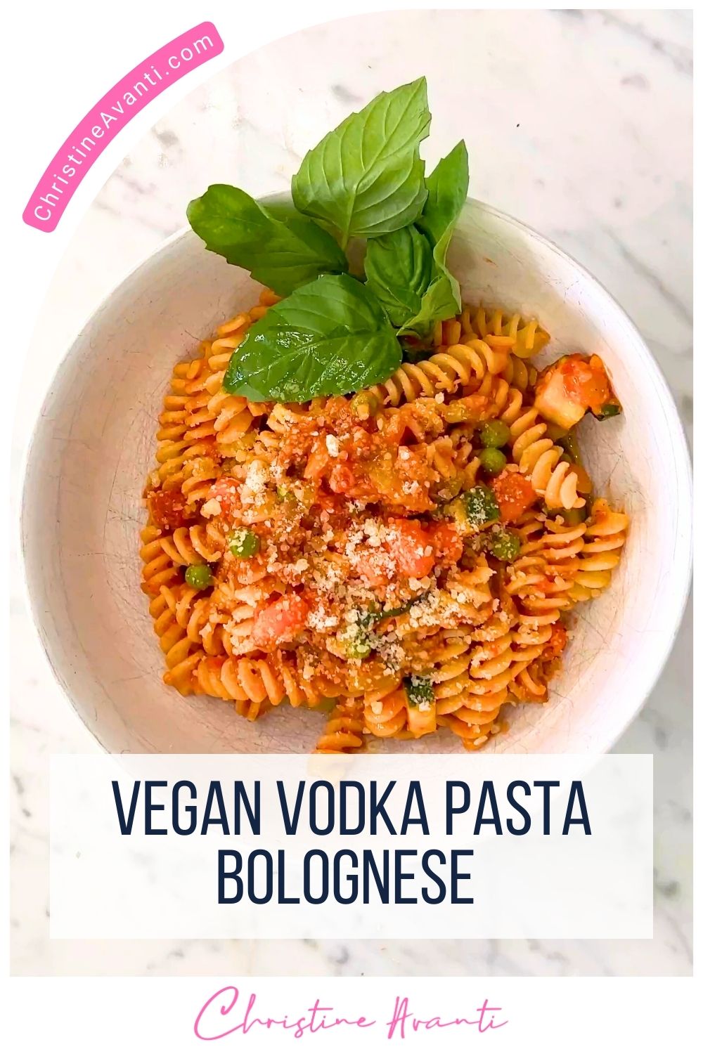 Vegan Vodka Pasta Bolognese - Christine Avanti
