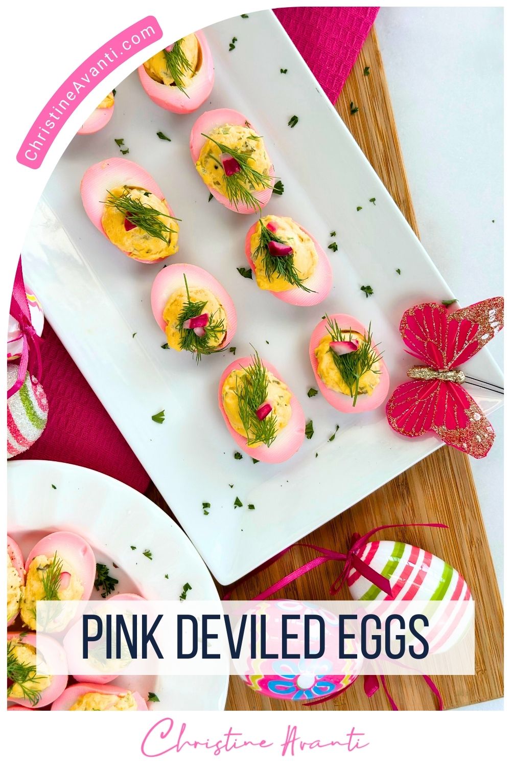 Pink Deviled Eggs - Christine Avanti