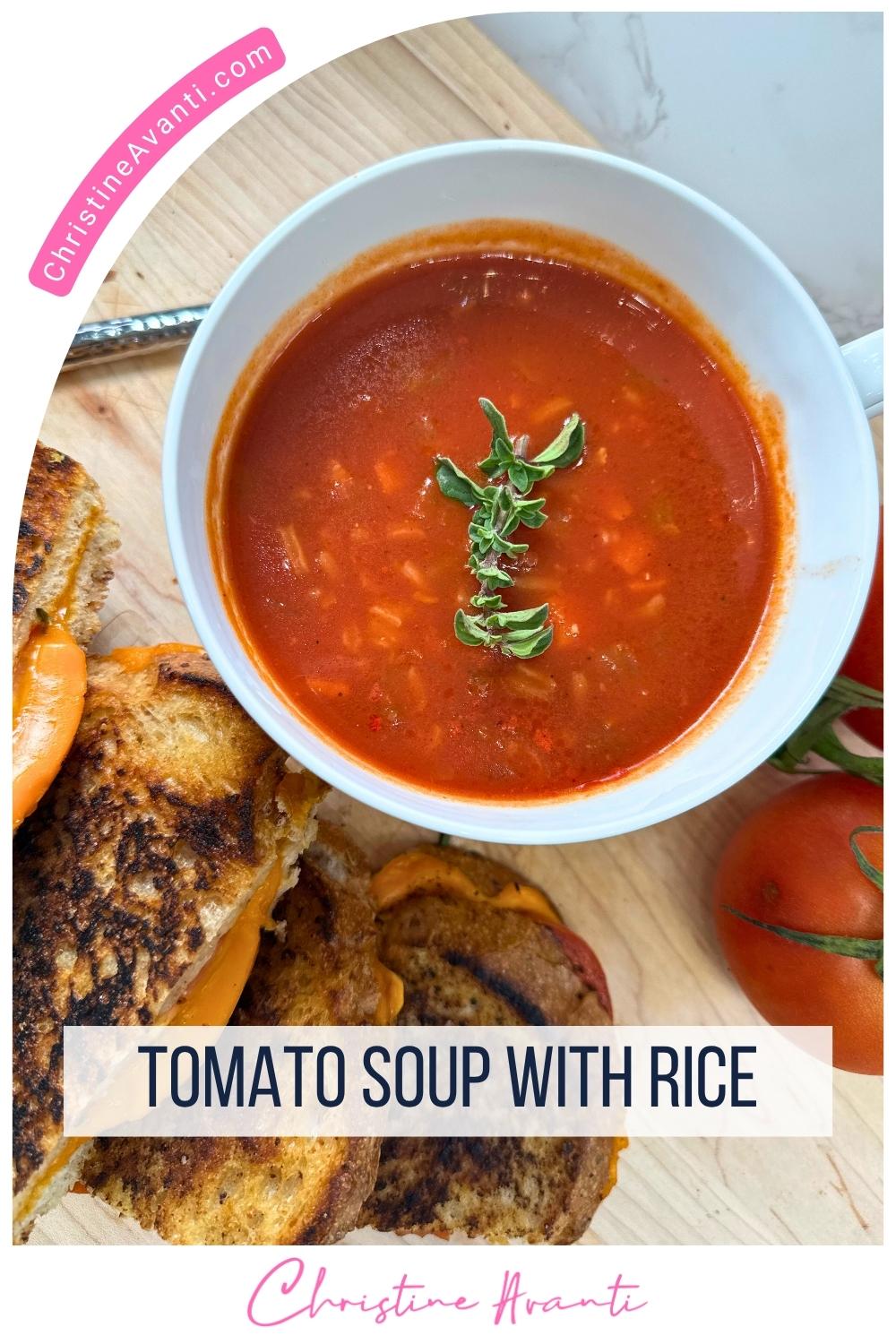 Tomato Soup With Rice Christine Avanti Tomato Soup With Rice Christine Avanti